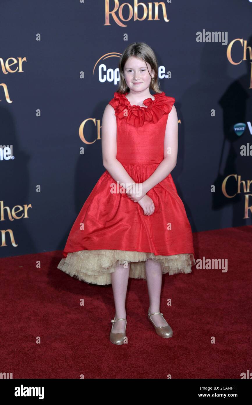 LOS ANGELES - JUL 30: Bronte Carmichael at the "Christopher Robin ...
