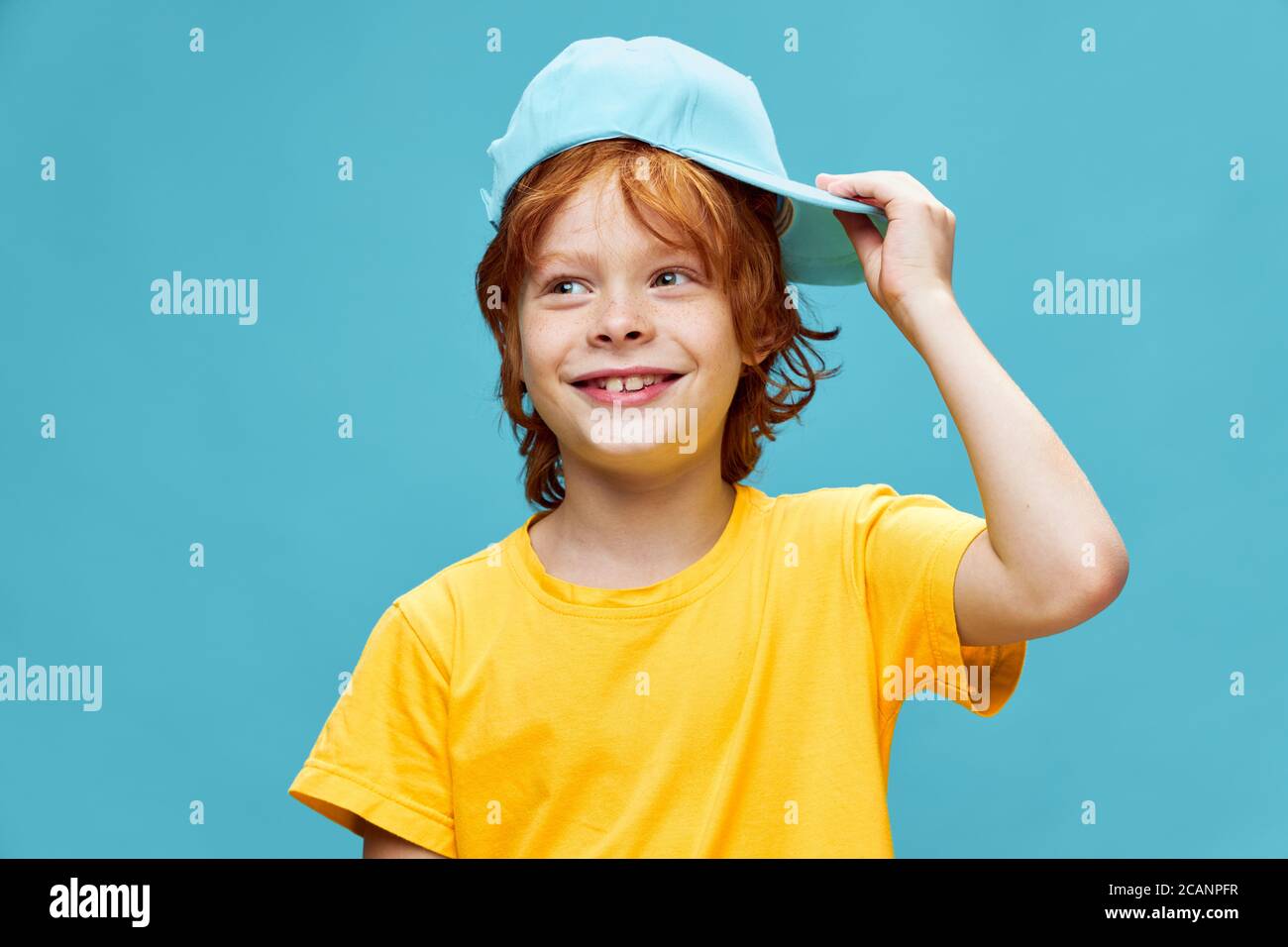Boy Adjusting His Cap High Resolution Stock Photography and Images - Alamy