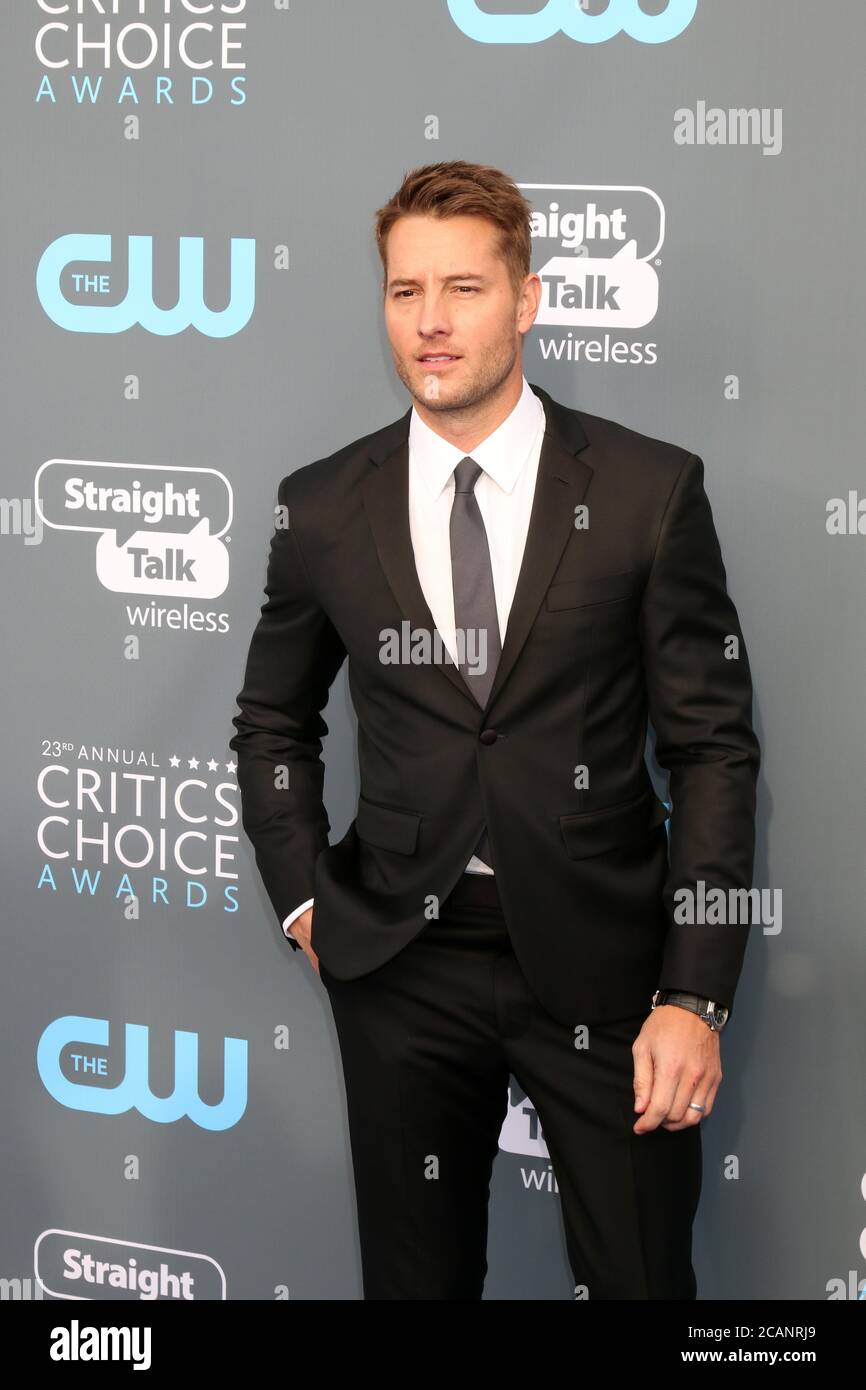 LOS ANGELES - JAN 11: Justin Hartley at the 23rd Annual Critics' Choice ...