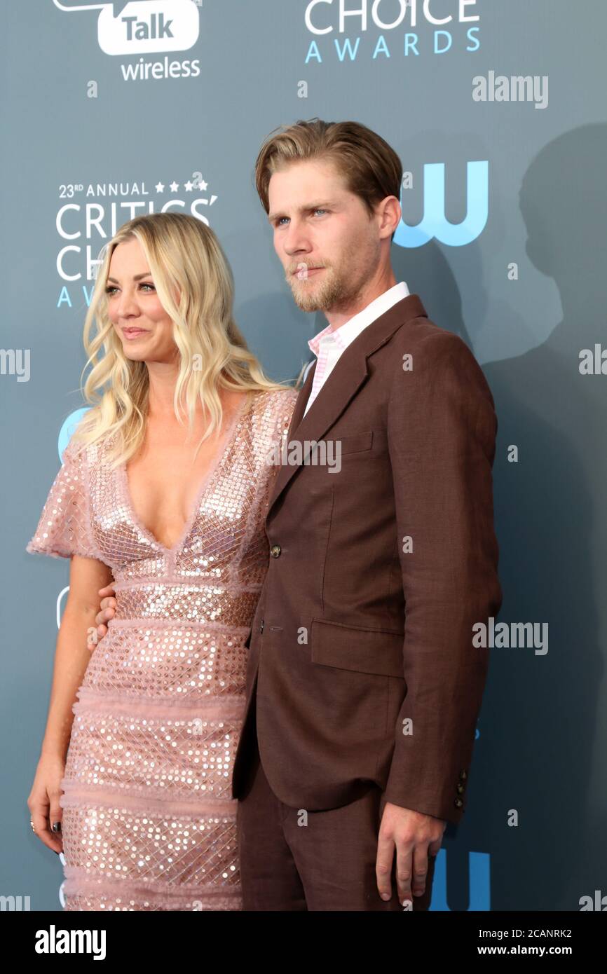 LOS ANGELES - JAN 11: Kaley Cuoco, Karl Cook at the 23rd Annual Critics ...