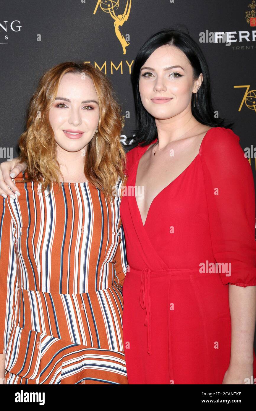 LOS ANGELES - AUG 22: Camryn Grimes, Cait Fairbanks at the Daytime Peer Group ATAS Reception at ...
