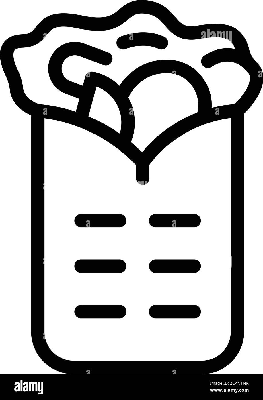 Kebab food icon, outline style Stock Vector Image & Art - Alamy