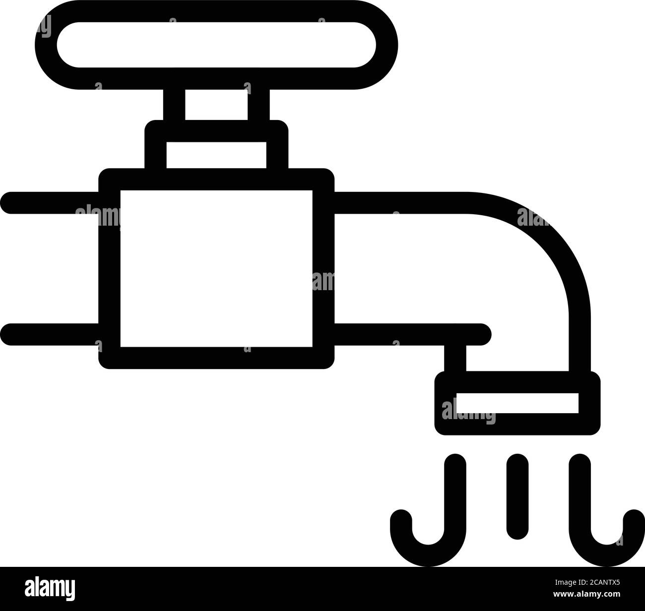 Water tap icon, outline style Stock Vector Image & Art - Alamy
