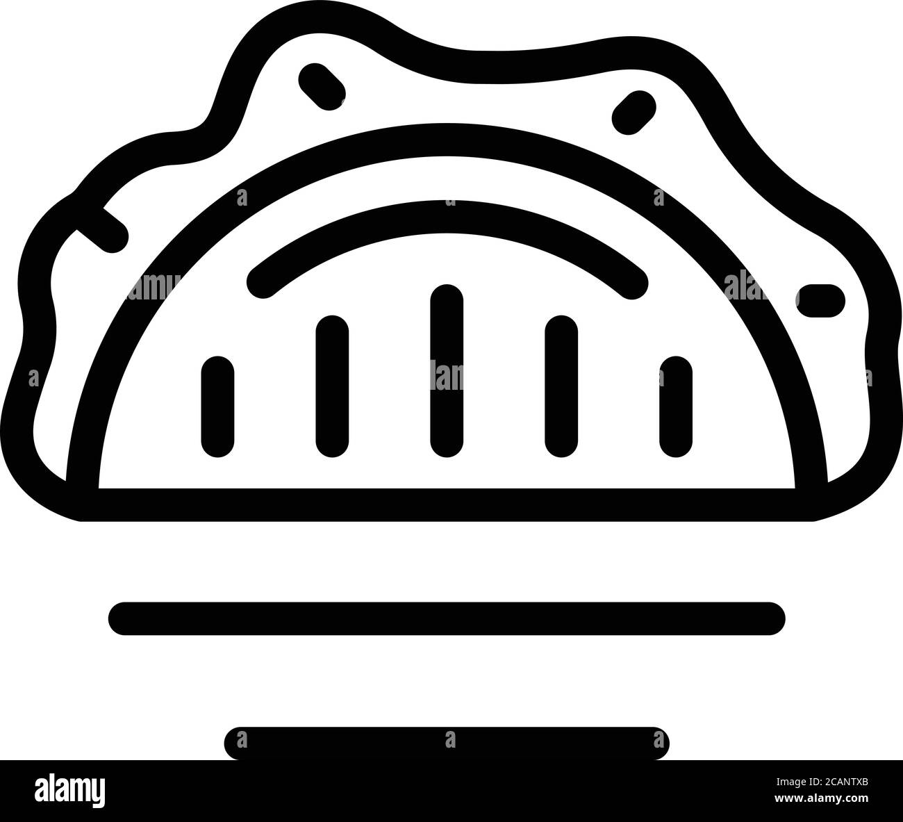 Taco food icon, outline style Stock Vector Image & Art - Alamy