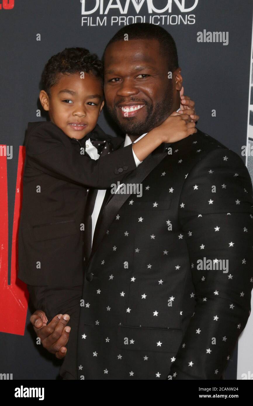 LOS ANGELES - JAN 17: Curtis Jackson, 50 Cent, Sire Jackson at the "Den ...