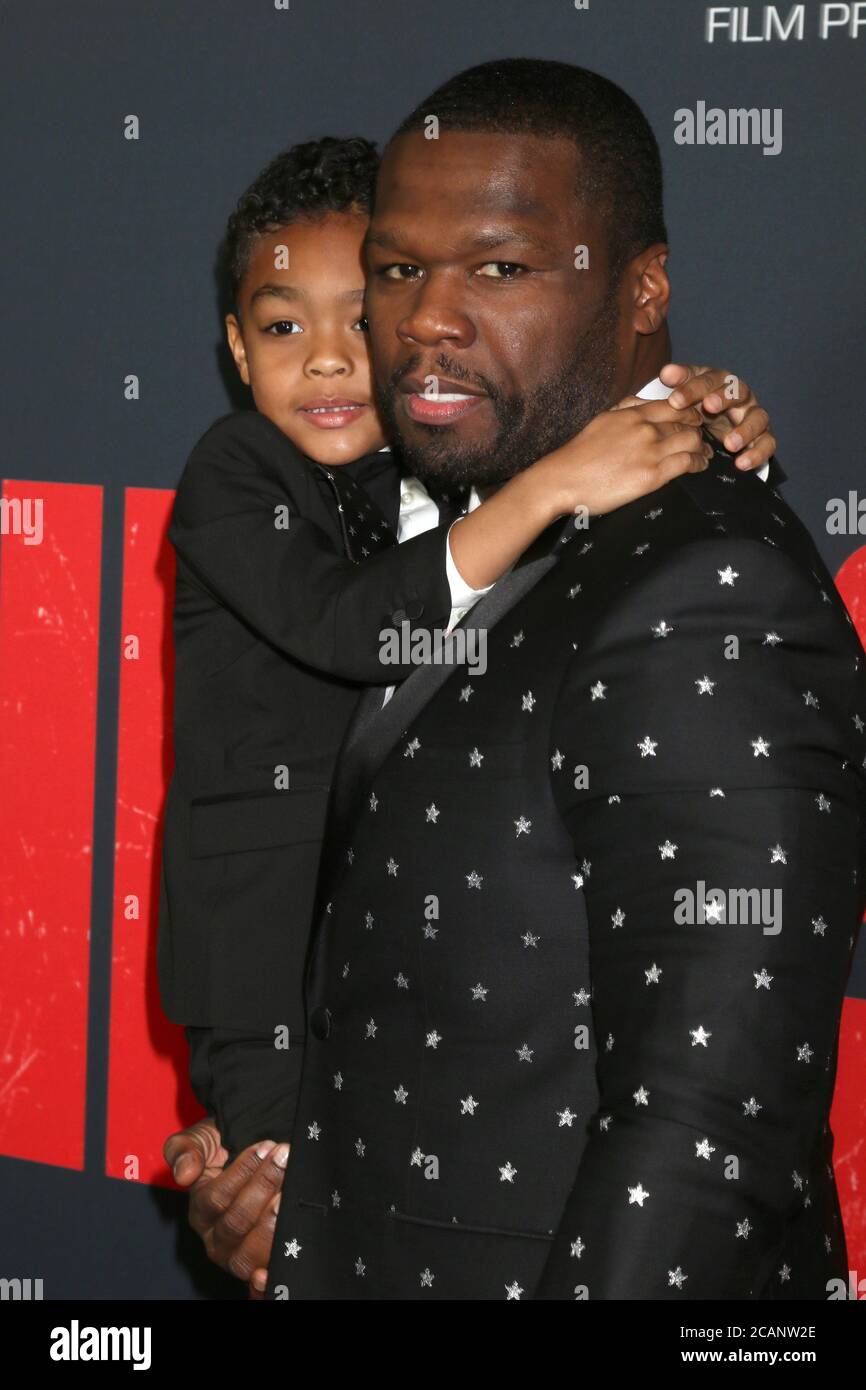 LOS ANGELES - JAN 17: Curtis Jackson, 50 Cent, Sire Jackson at the "Den ...
