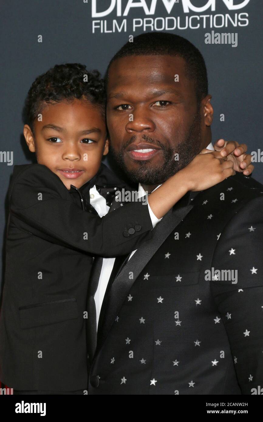 LOS ANGELES - JAN 17: Curtis Jackson, 50 Cent, Sire Jackson at the "Den ...