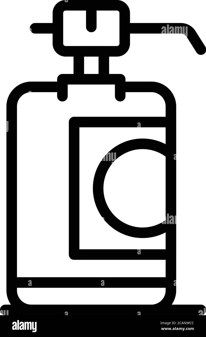 Liquid cleaning solution icon, outline style Stock Vector Image & Art ...