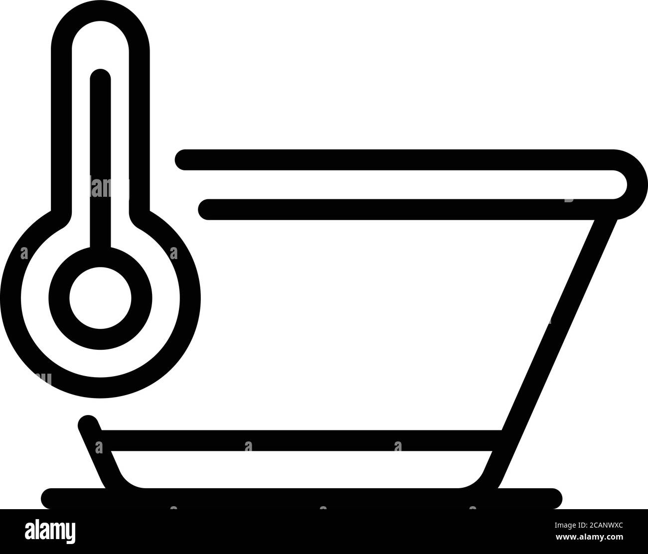 Hot washing icon, outline style Stock Vector Image & Art - Alamy