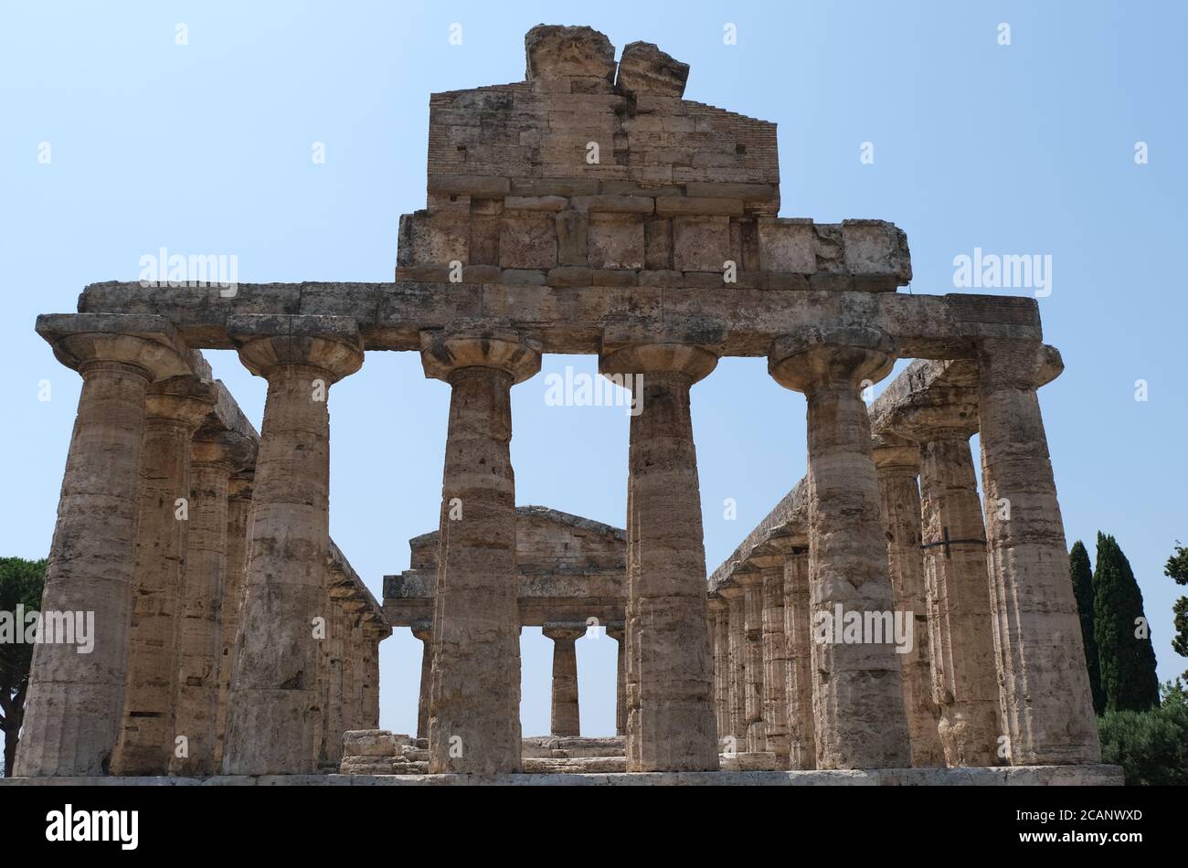 Paestum Temple of Ceres Stock Photo - Alamy