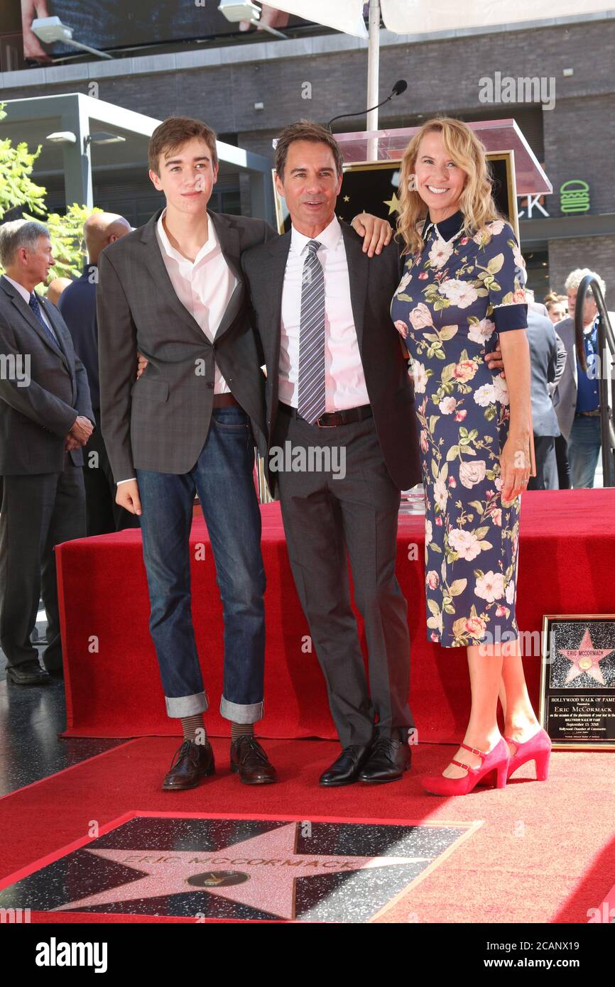 LOS ANGELES - SEP 13: Finnigan McCormack, Eric McCormack, Janet ...