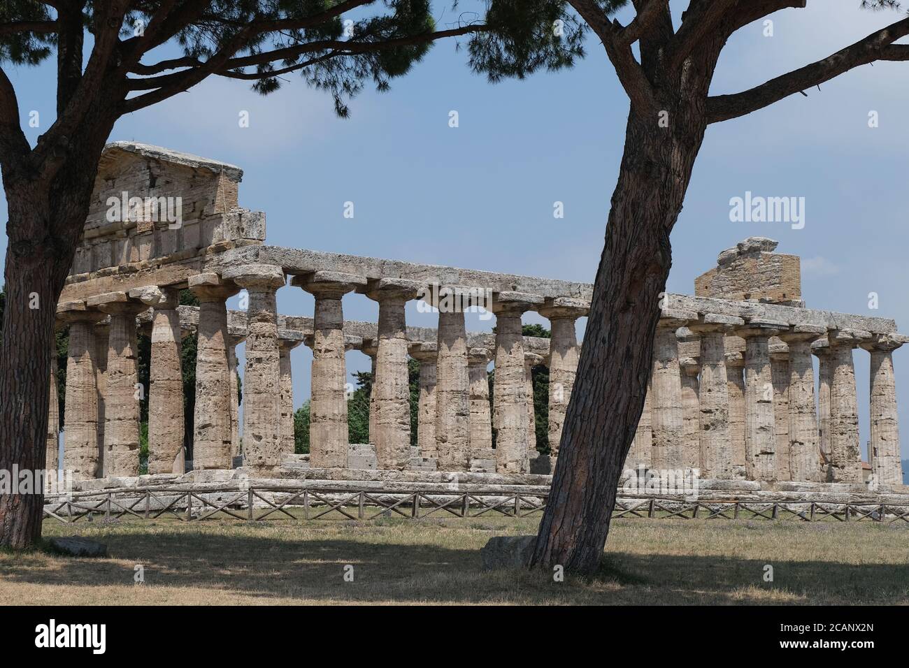 Paestum Temple of Ceres Stock Photo - Alamy