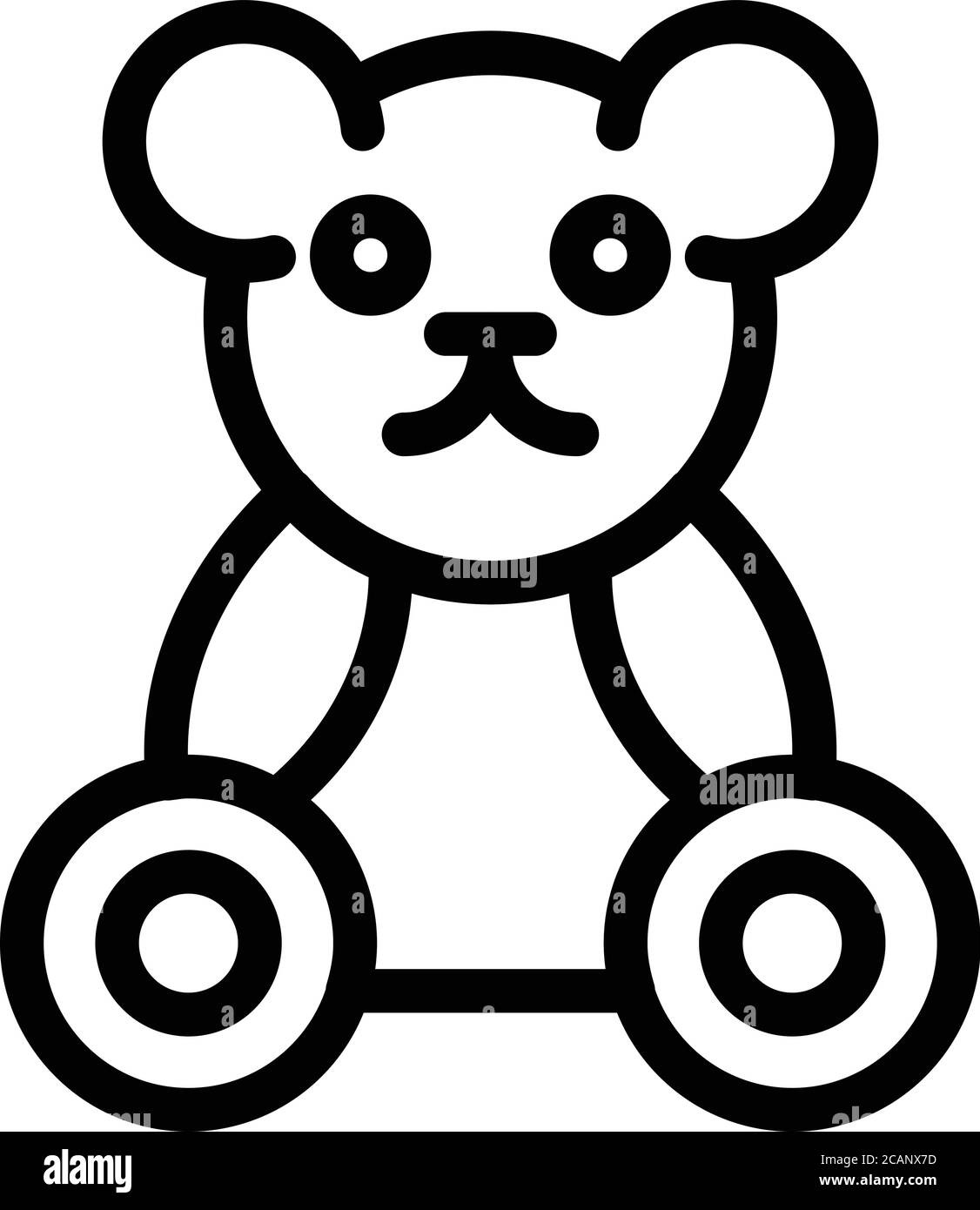Bear toy icon, outline style Stock Vector Image & Art - Alamy