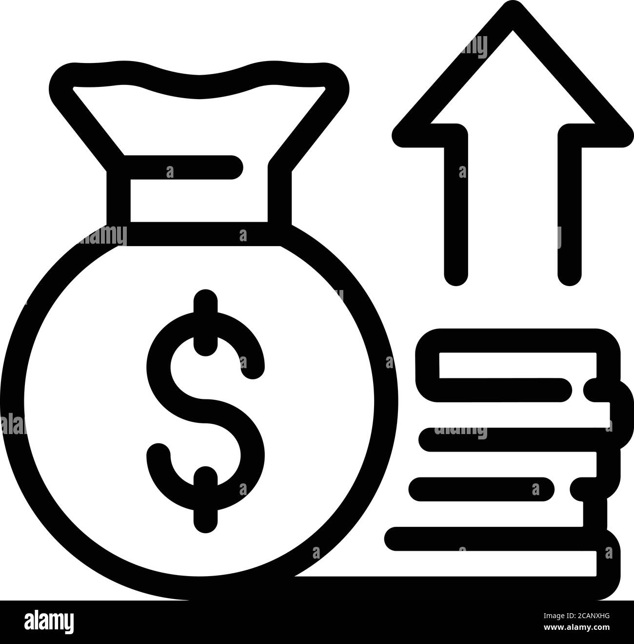 Raise subsidy icon, outline style Stock Vector Image & Art - Alamy