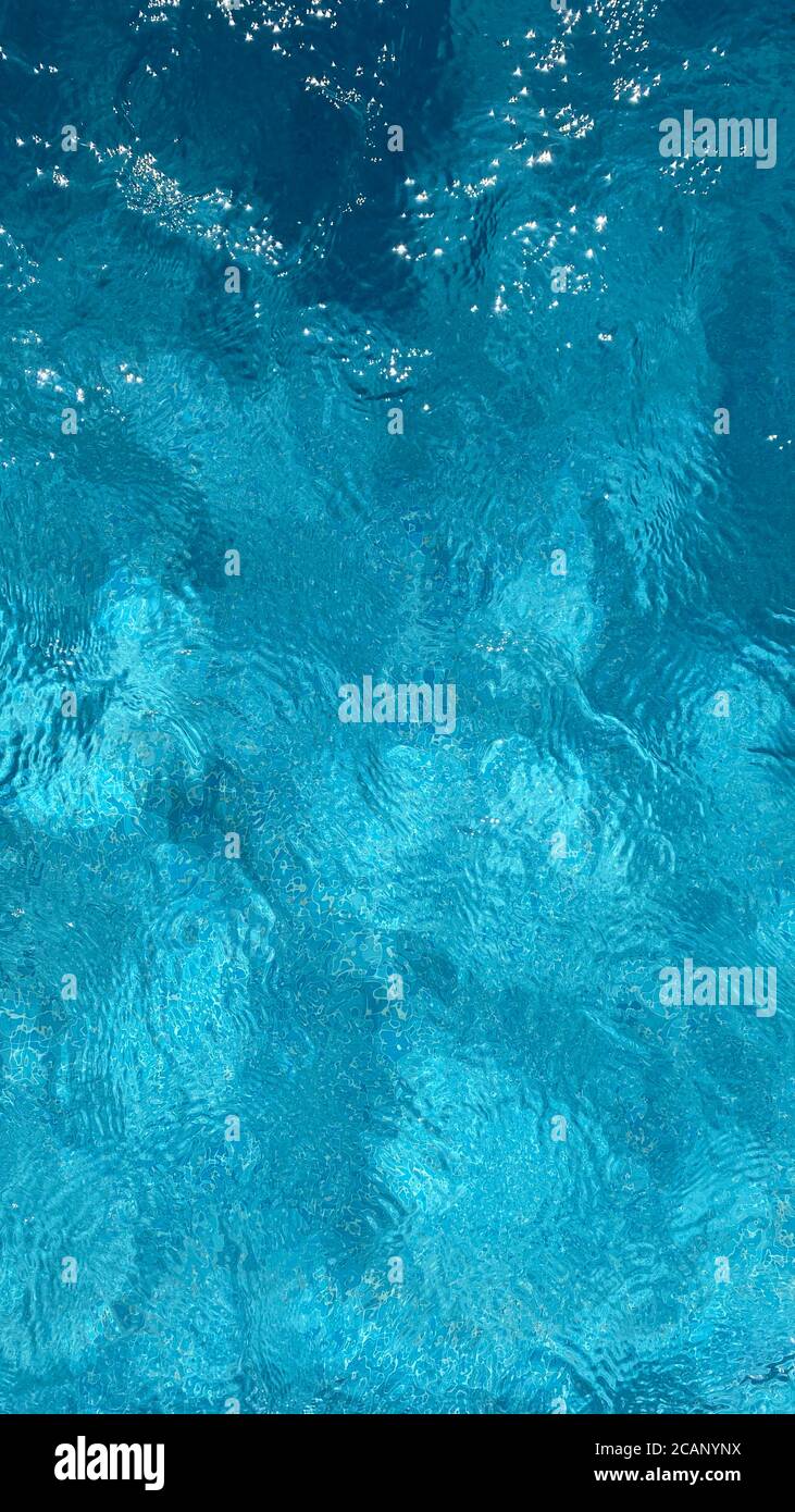 Soft focus background. Swimming pool water texture in abstract style on ...