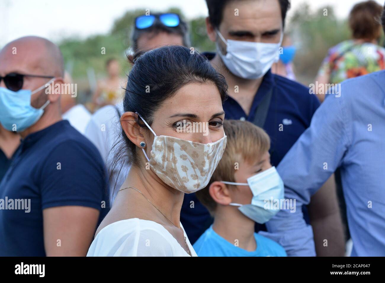 The Mayor of Rome Virginia Raggi Stock Photo - Alamy