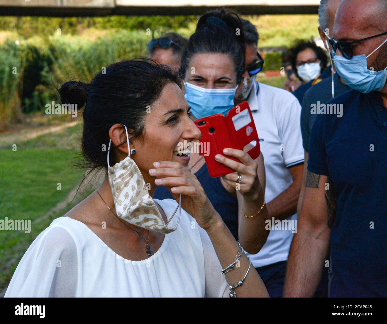The Mayor of Rome Virginia Raggi Stock Photo - Alamy