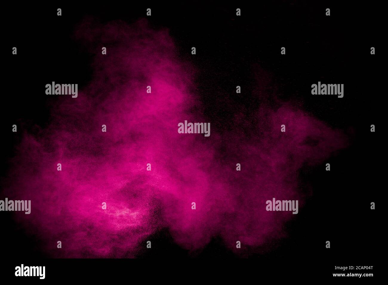 Pink dust particles splash on black background.Pink powder splash Stock ...