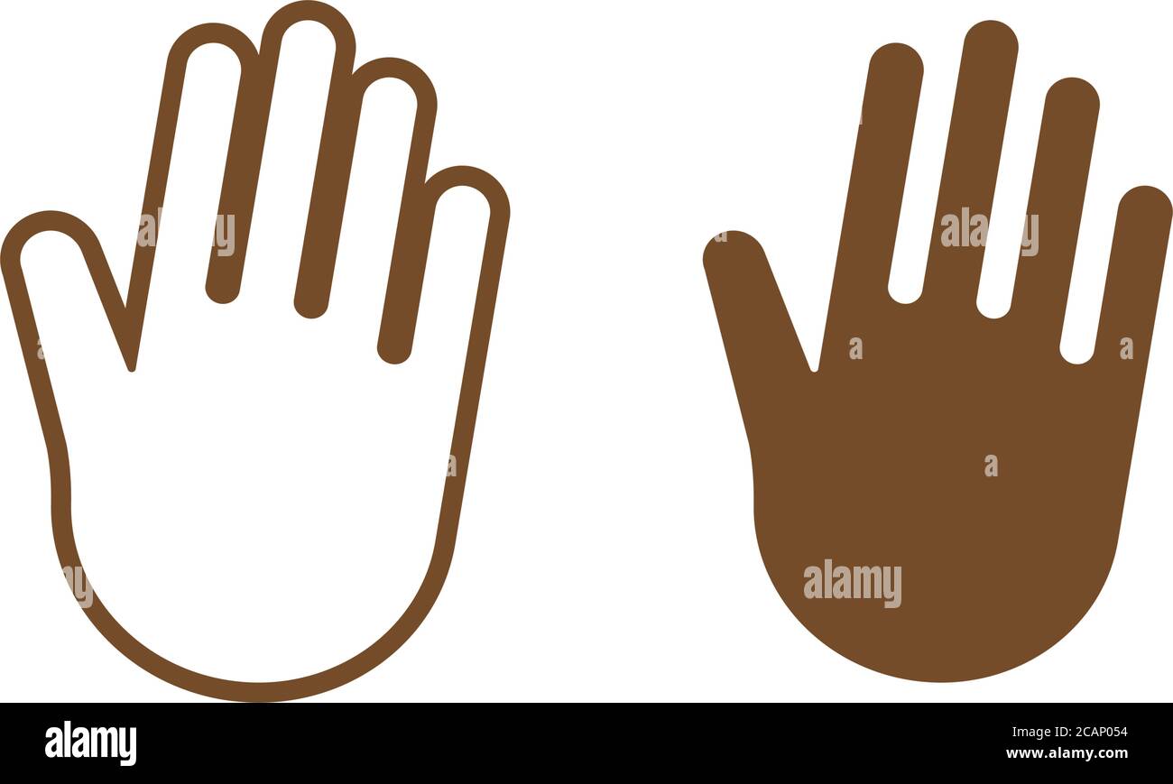 The palm of the hand Stock Vector Images - Alamy