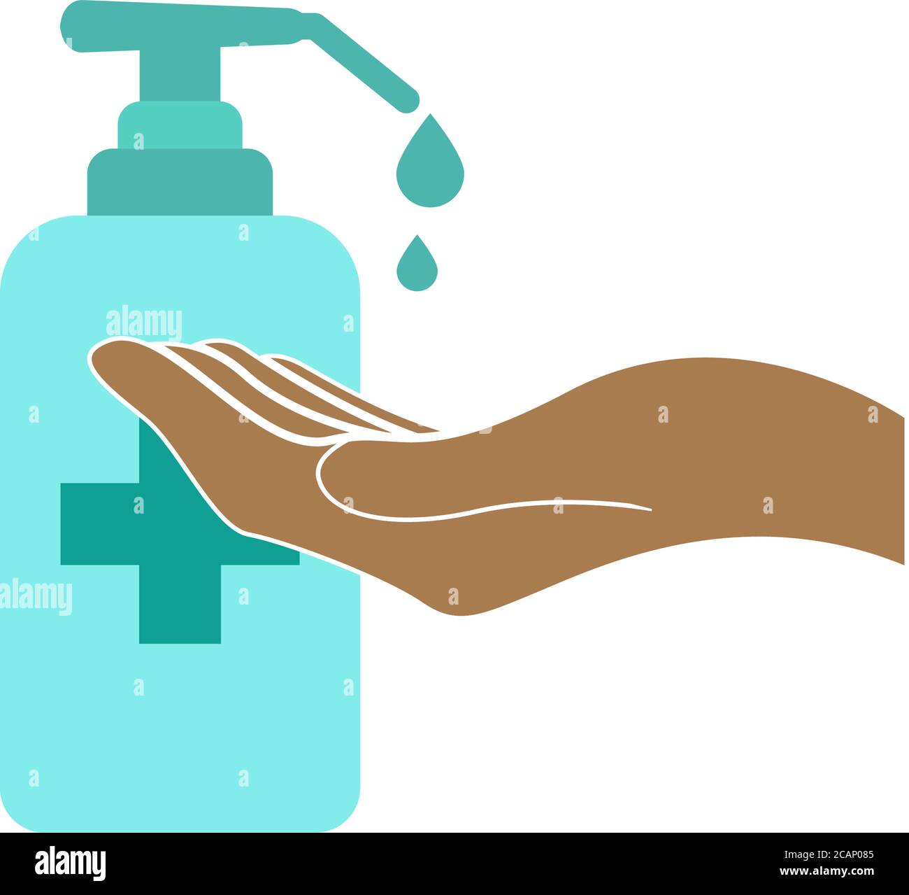 Hand sanitizer icon design template vector isolated Stock Vector Image ...