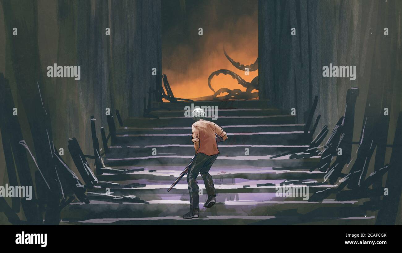 Monster man hi-res stock photography and images - Alamy