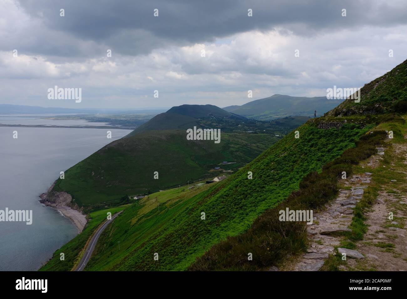 Walking the Kerry Way in 2019 in count Kerry in the south of Ireland ...