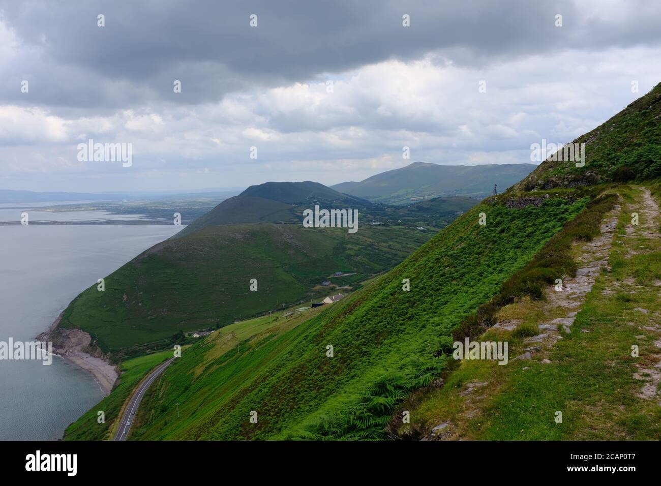 Walking the Kerry Way in 2019 in count Kerry in the south of Ireland ...