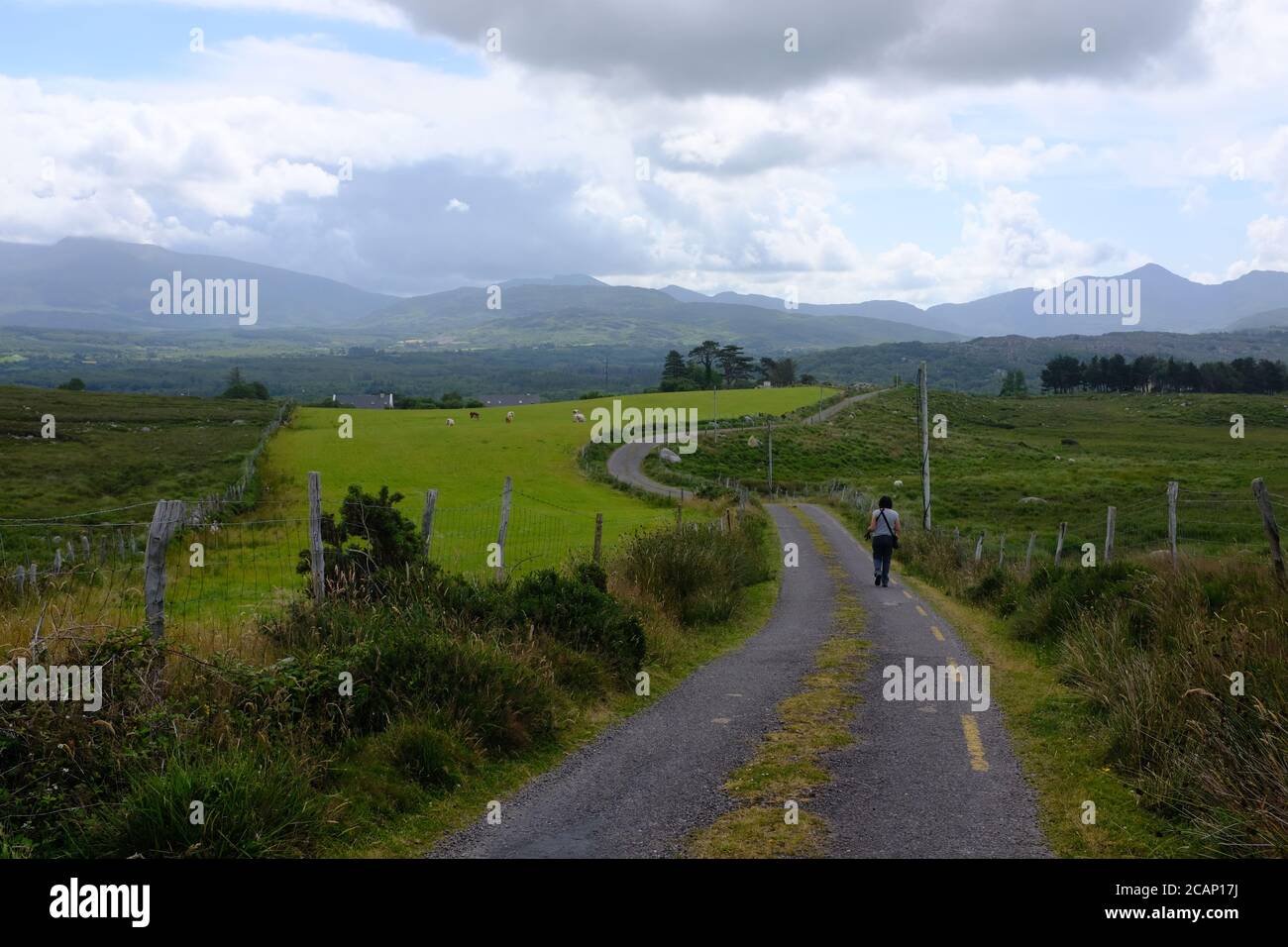 Walking the Kerry Way in 2019 in count Kerry in the south of Ireland ...