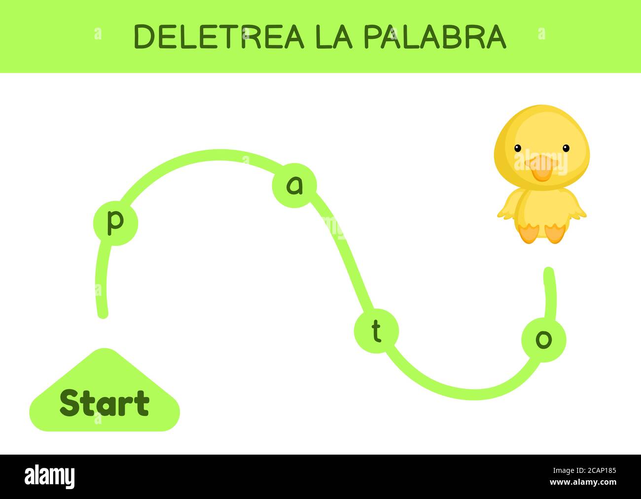 Deletrea la palabra - Spell the word. Maze for kids. Spelling word game ...