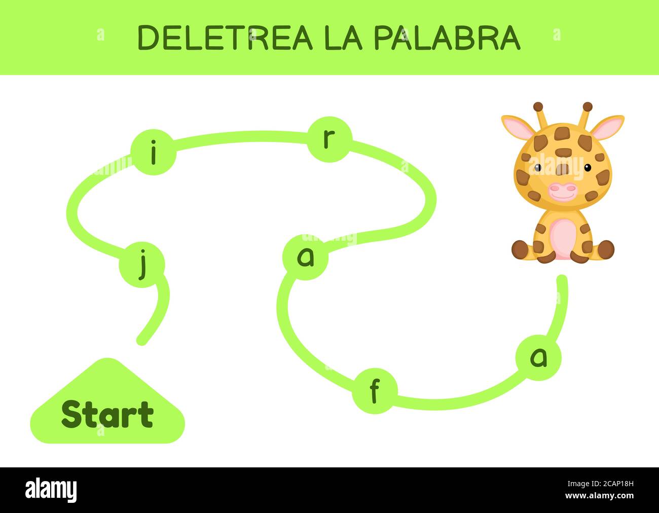 Deletrea la palabra - Spell the word. Maze for kids. Spelling word game ...