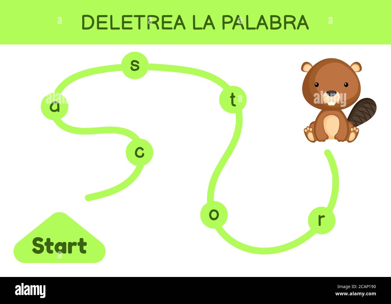 Deletrea la palabra - Spell the word. Maze for kids. Spelling word game ...