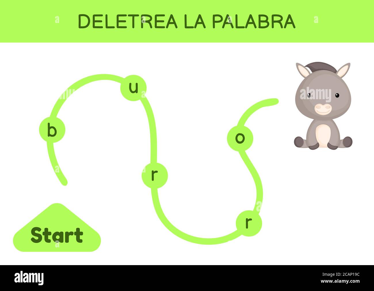 Deletrea la palabra - Spell the word. Maze for kids. Spelling word game ...