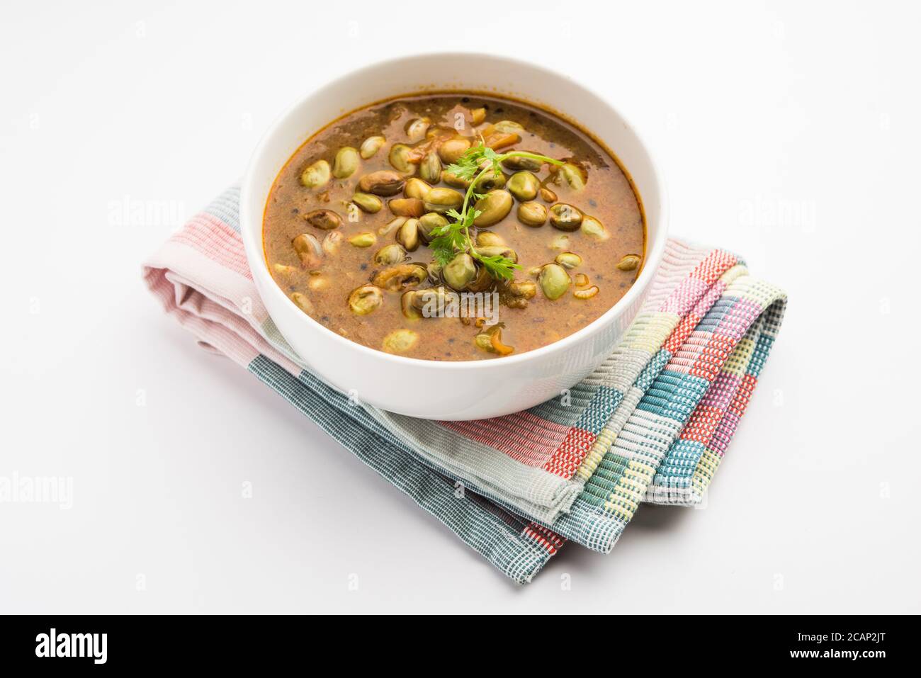 Pavta Bhaji or Lima Beans Curry Recipe also known as Popat Dana sabzi ...