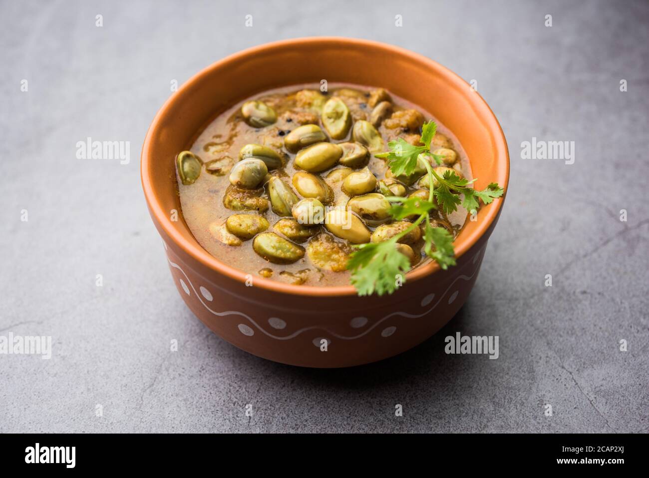 Pavta Bhaji or Lima Beans Curry Recipe also known as Popat Dana sabzi ...