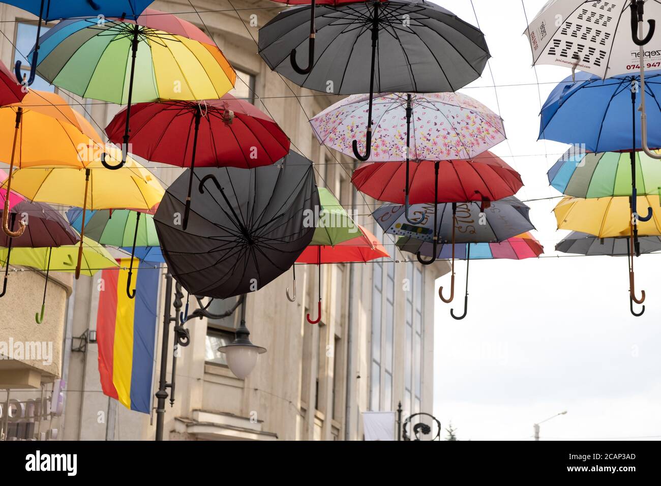 Umbrellas from above city hi-res stock photography and images - Alamy