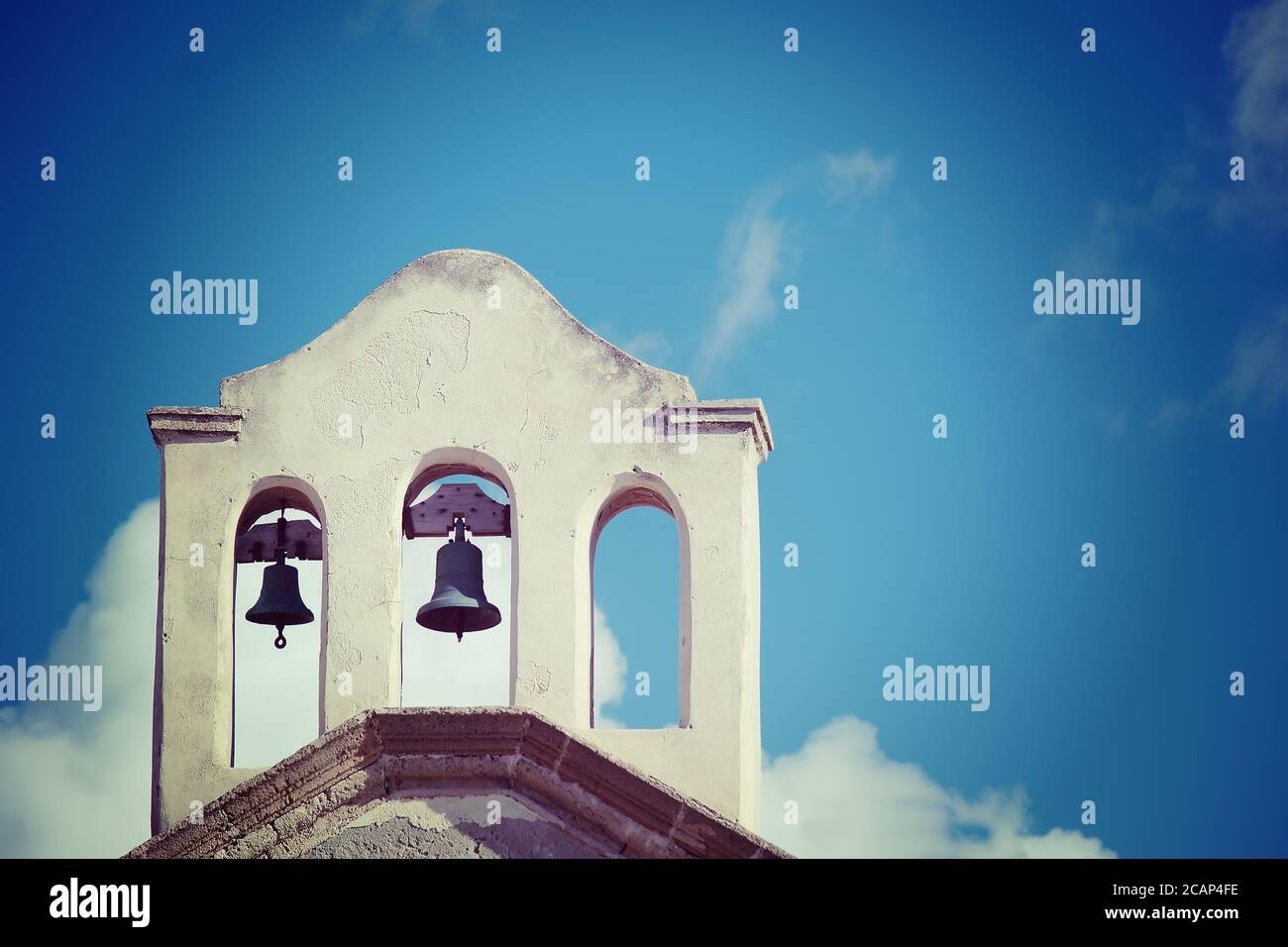 close up of church bells in vintage tone effect Stock Photo - Alamy