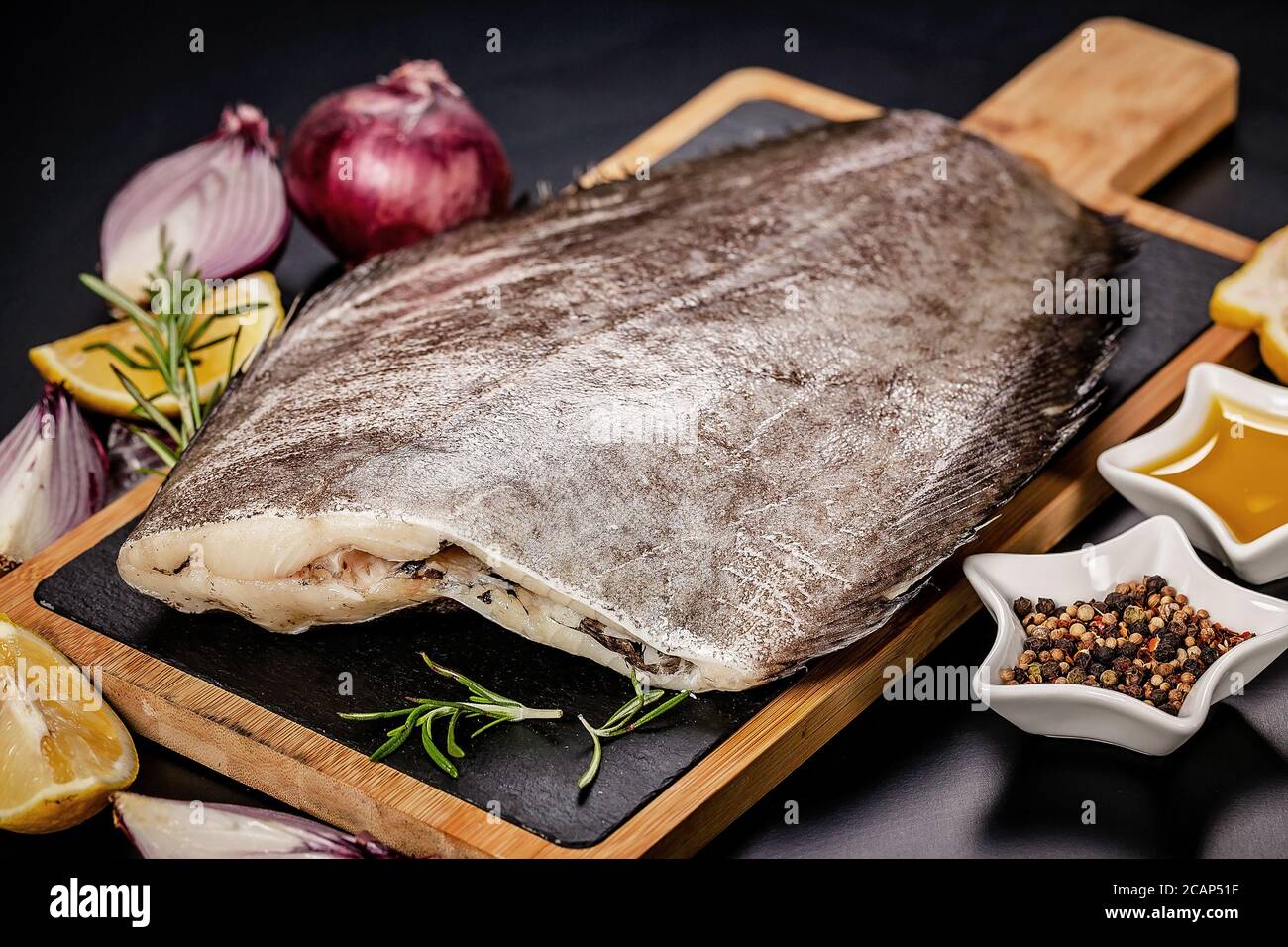 Black halibut hi-res stock photography and images - Alamy