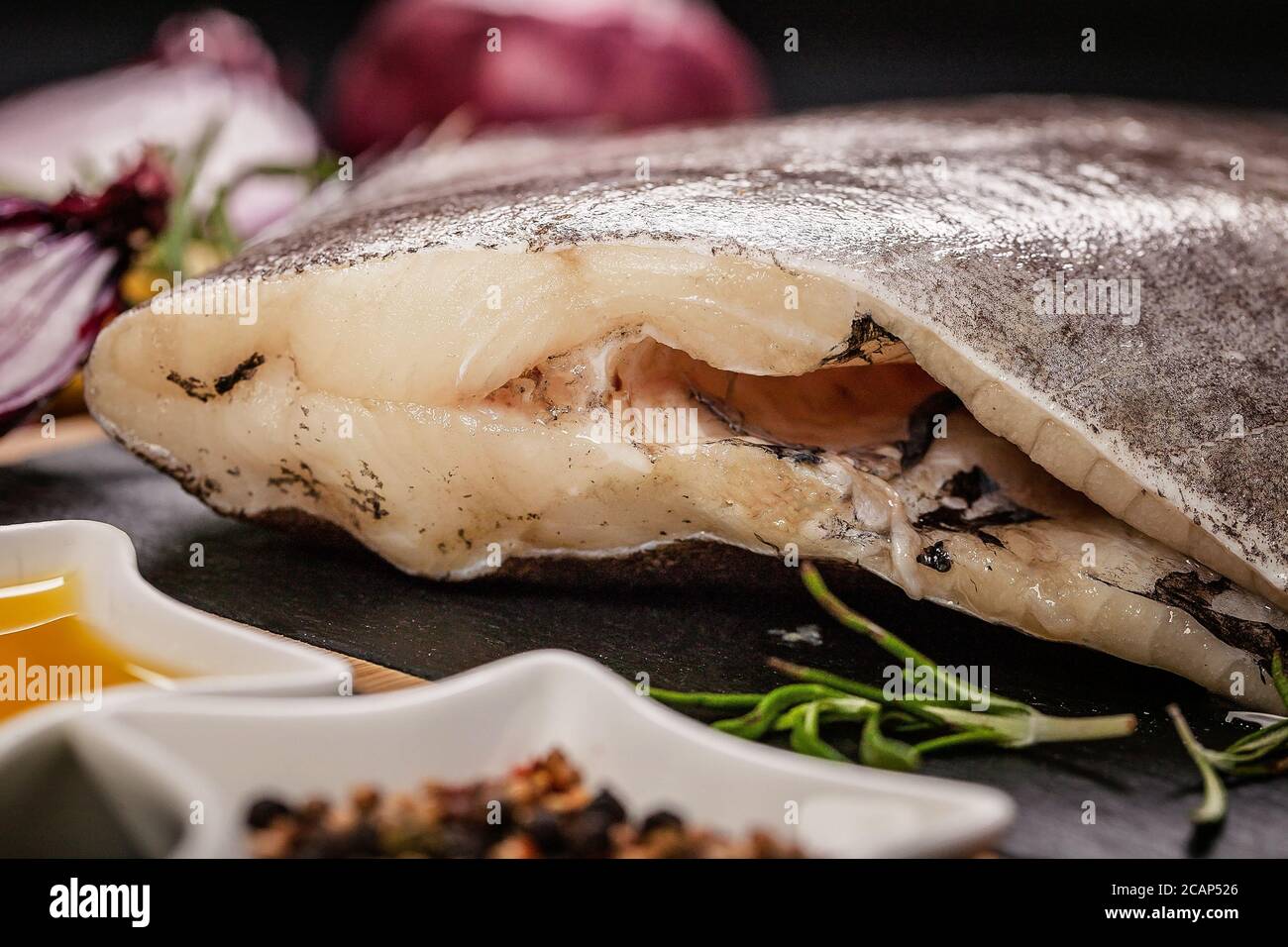 Halibut fillet hi-res stock photography and images - Alamy