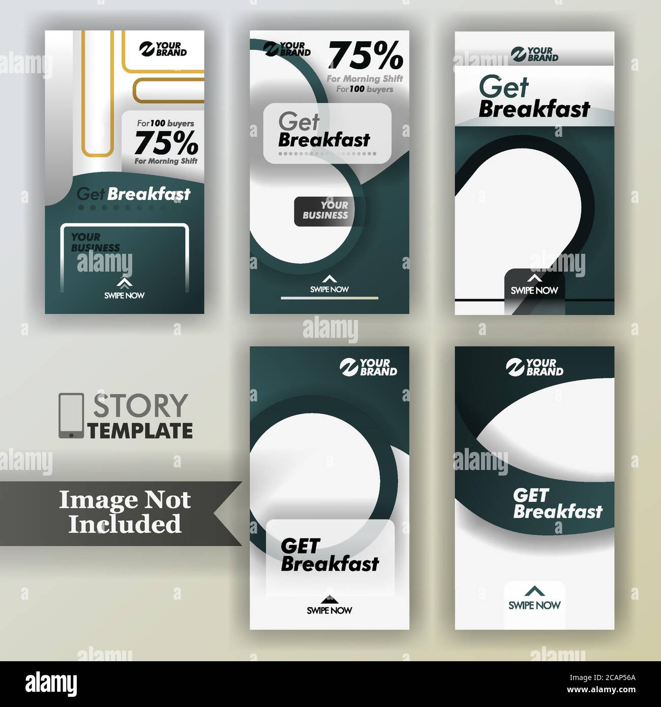 Story pack Instagram for restaurants Stock Vector Image & Art - Alamy