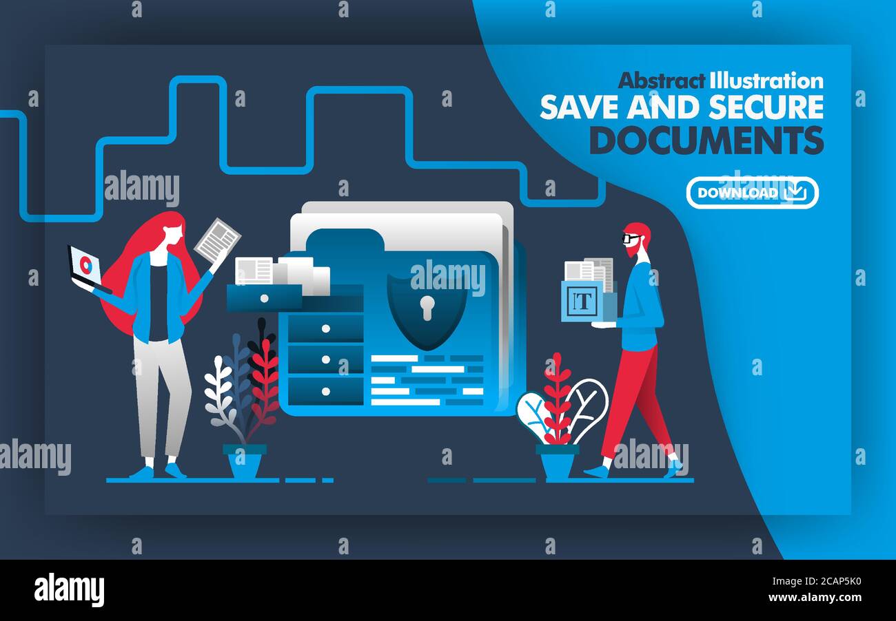 Vector abstract illustration .Blue and gray website banner or poster ...