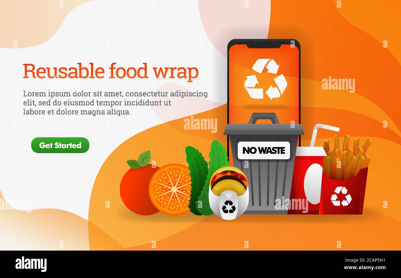 3D food. junk food with theme of reduce, reuse, recycle. contains dump ...