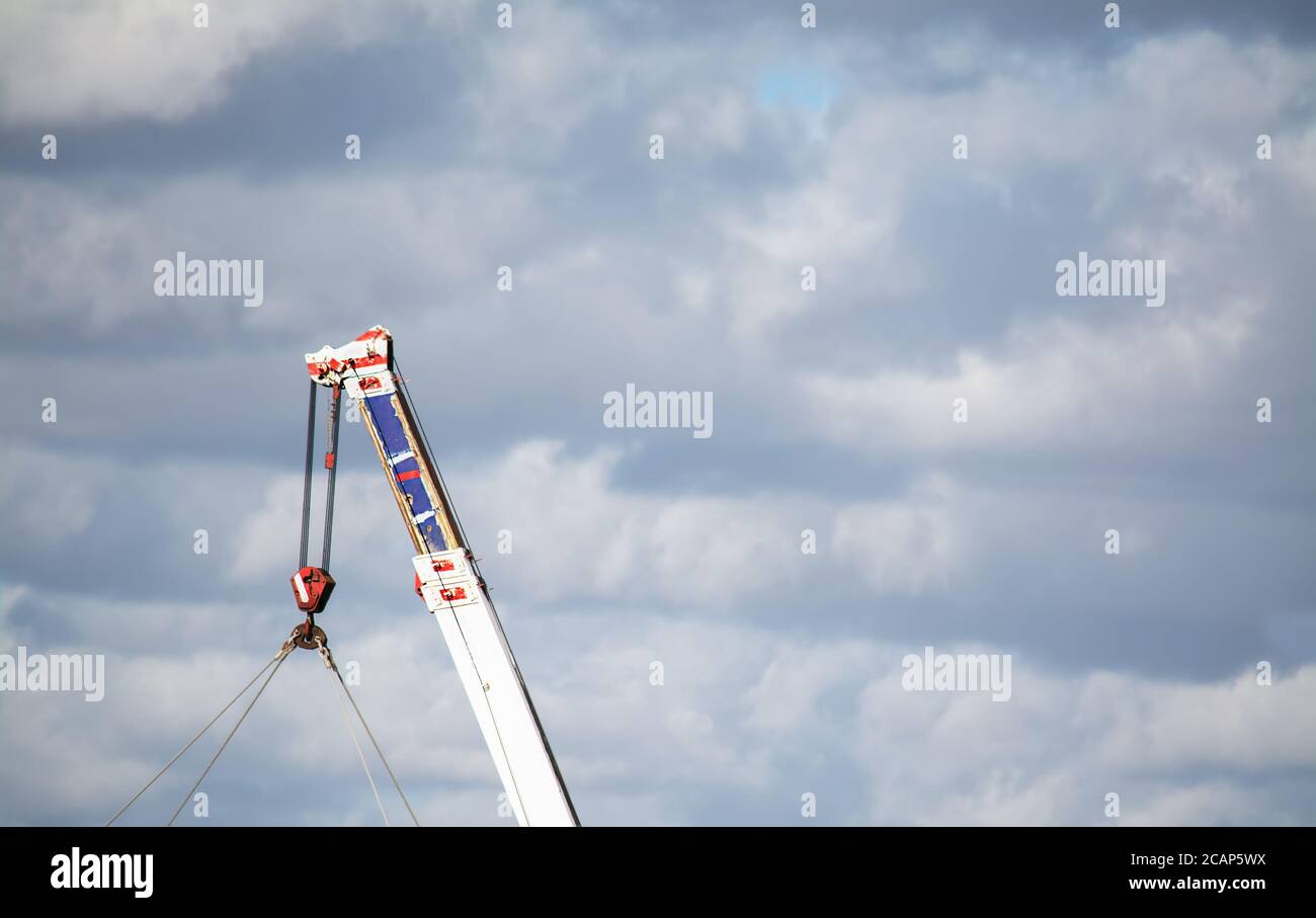 Big construction arm crane hi-res stock photography and images - Alamy