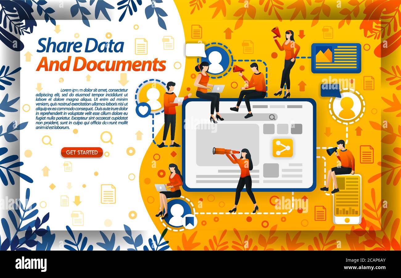 Sharing resources Stock Vector Images - Alamy