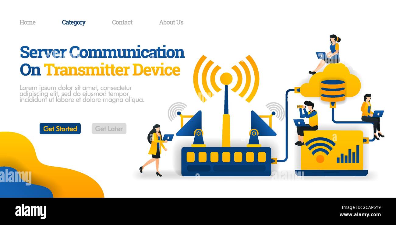 Server Communication on Transmitter Device. transmitter distributes ...