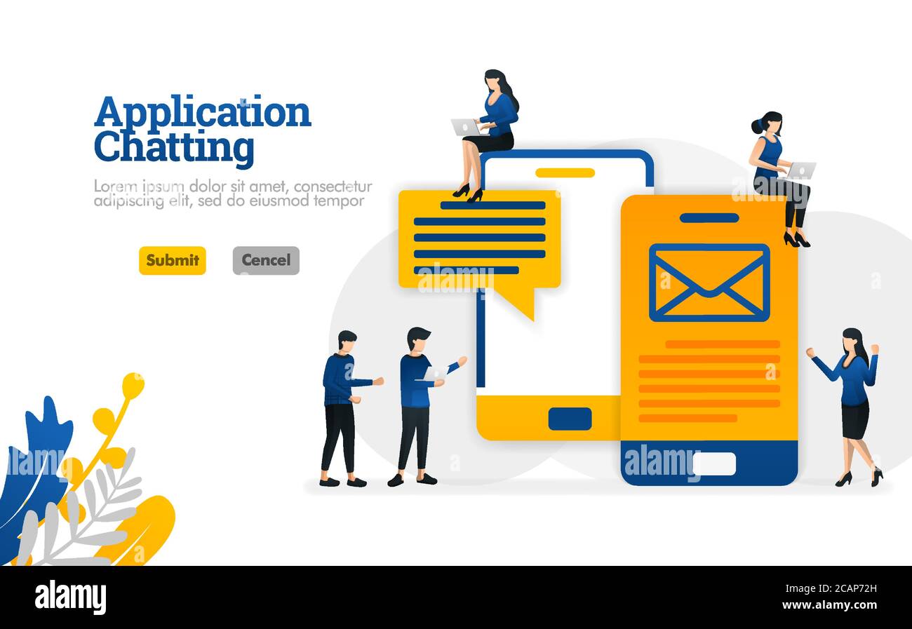 Chat and conversation applications for sending SMS and e-mail messages ...
