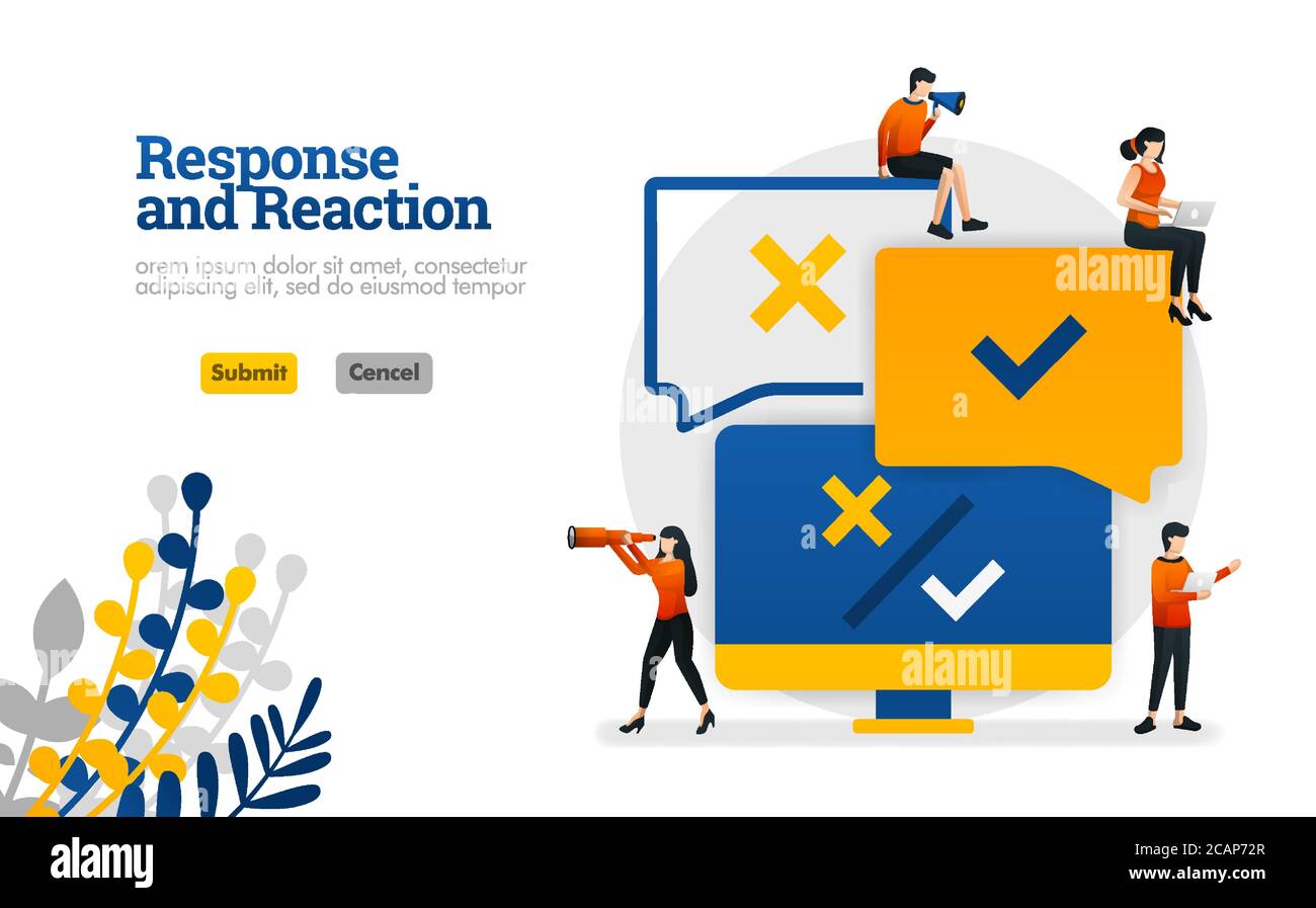 Response and Reaction processing application from user comments for ...