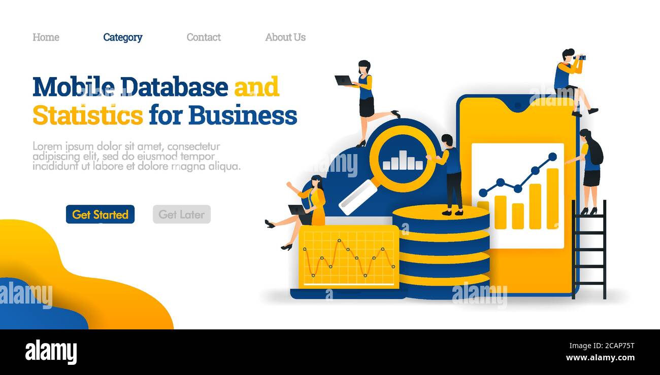 Mobile Database and Statistics for Business, collecting various data in ...