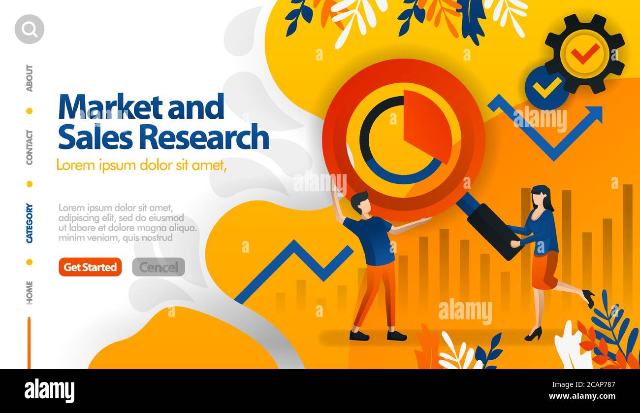 Market and sales research, target marketing and sales, seek profit ...