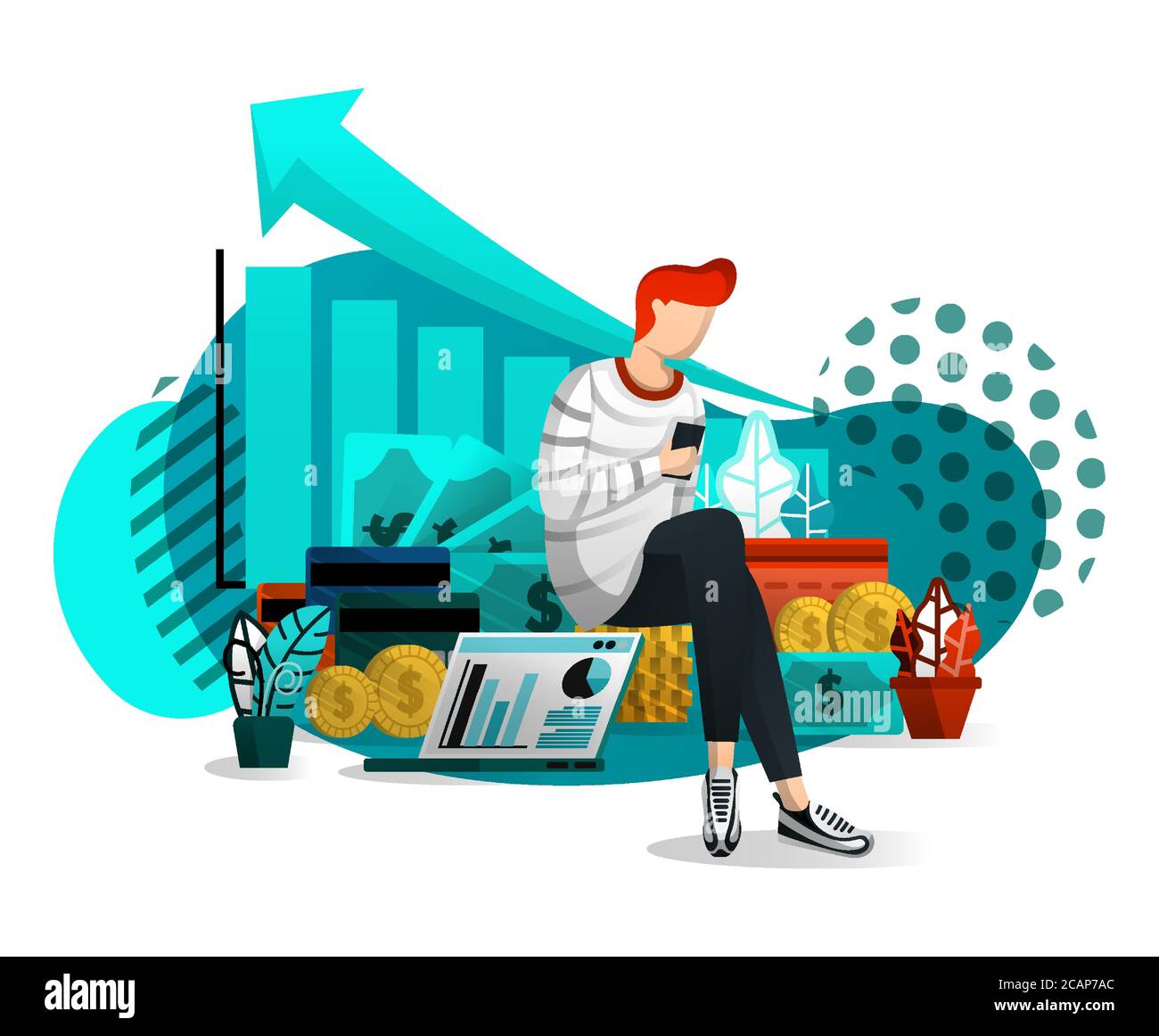 Young Men Use Internet to Manage Riches. Early Financial Investment ...