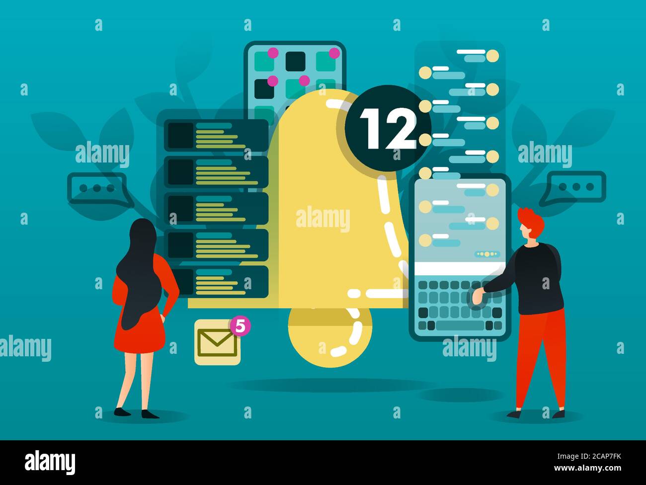 flat cartoon character. vector illustration for technology, warnings ...